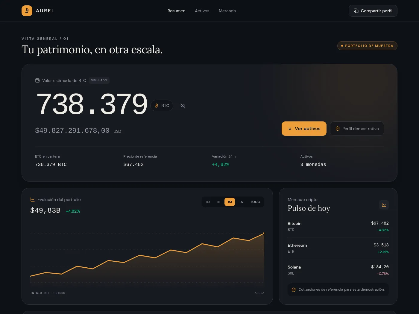 Crypto Portfolio Showcase