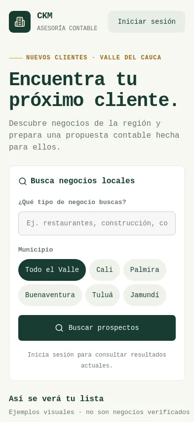 CKM Client Finder