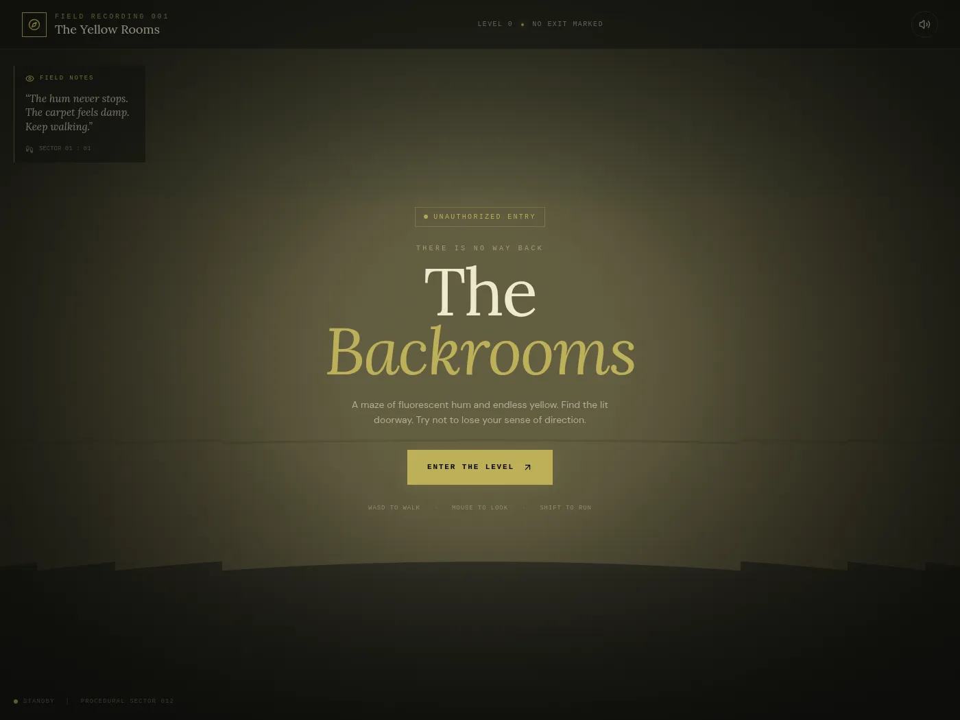 Backrooms 3D Explorer