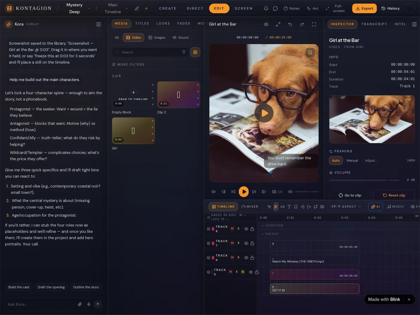 GlassMorphic Video Editor