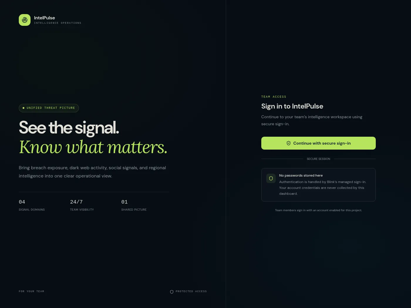 IntelPulse OSINT Platform