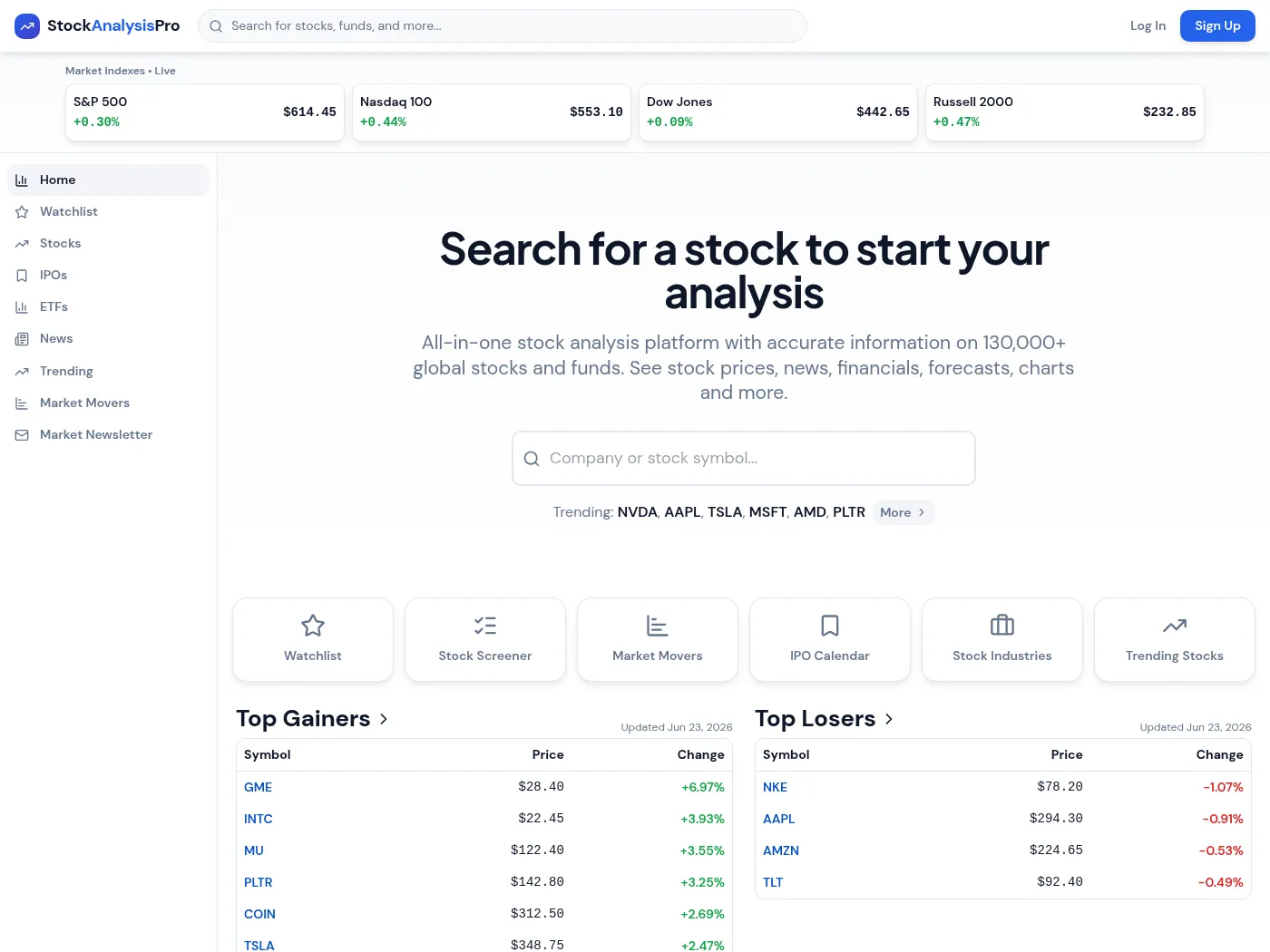 Stock Analysis Pro