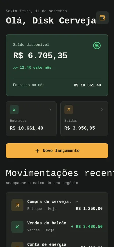 Disk Cerveja Finance App