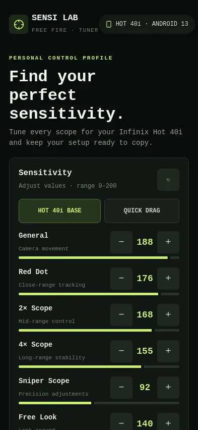 FF Sensitivity Tuner