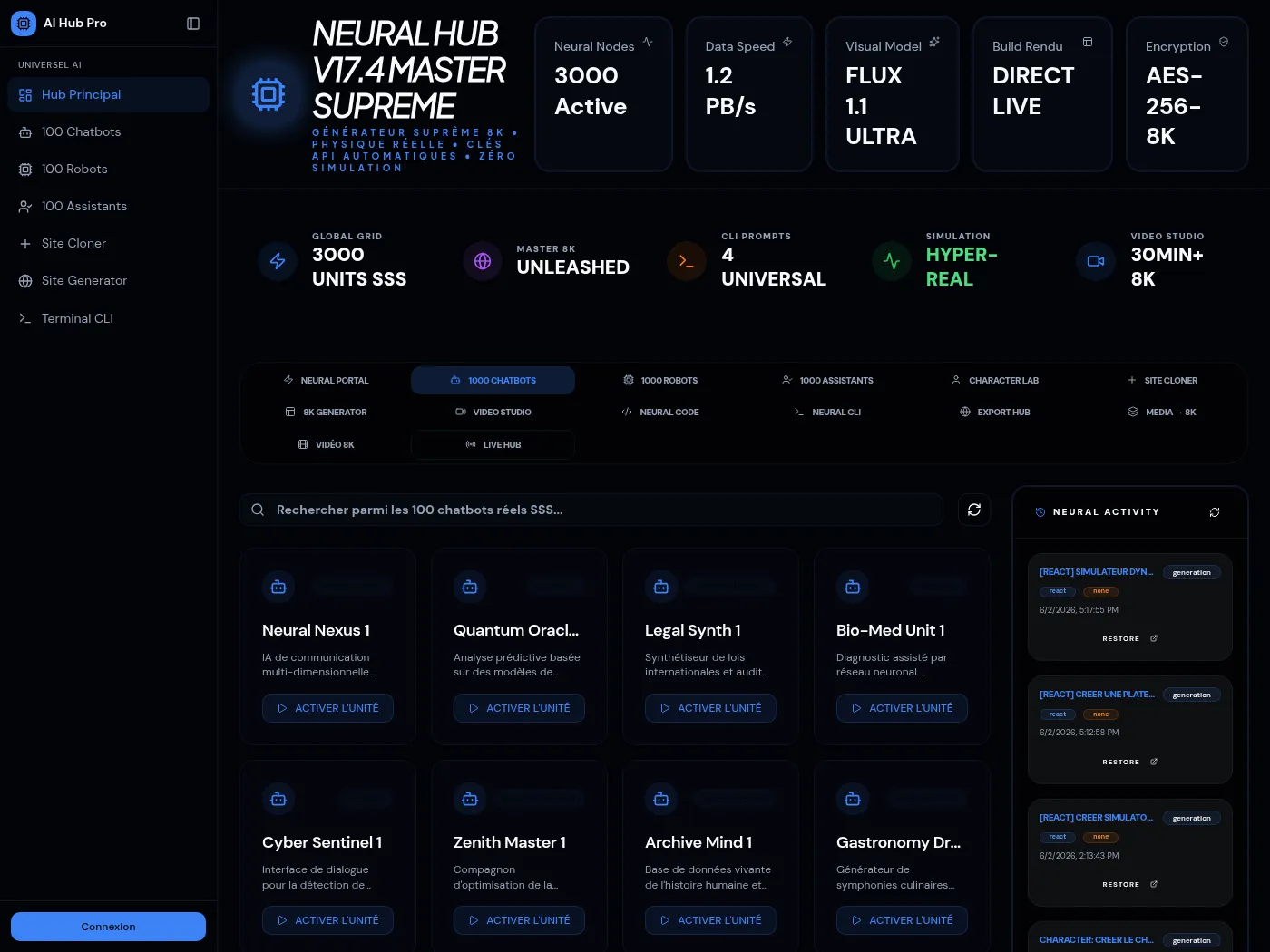 Universal AI Chatbot Hub