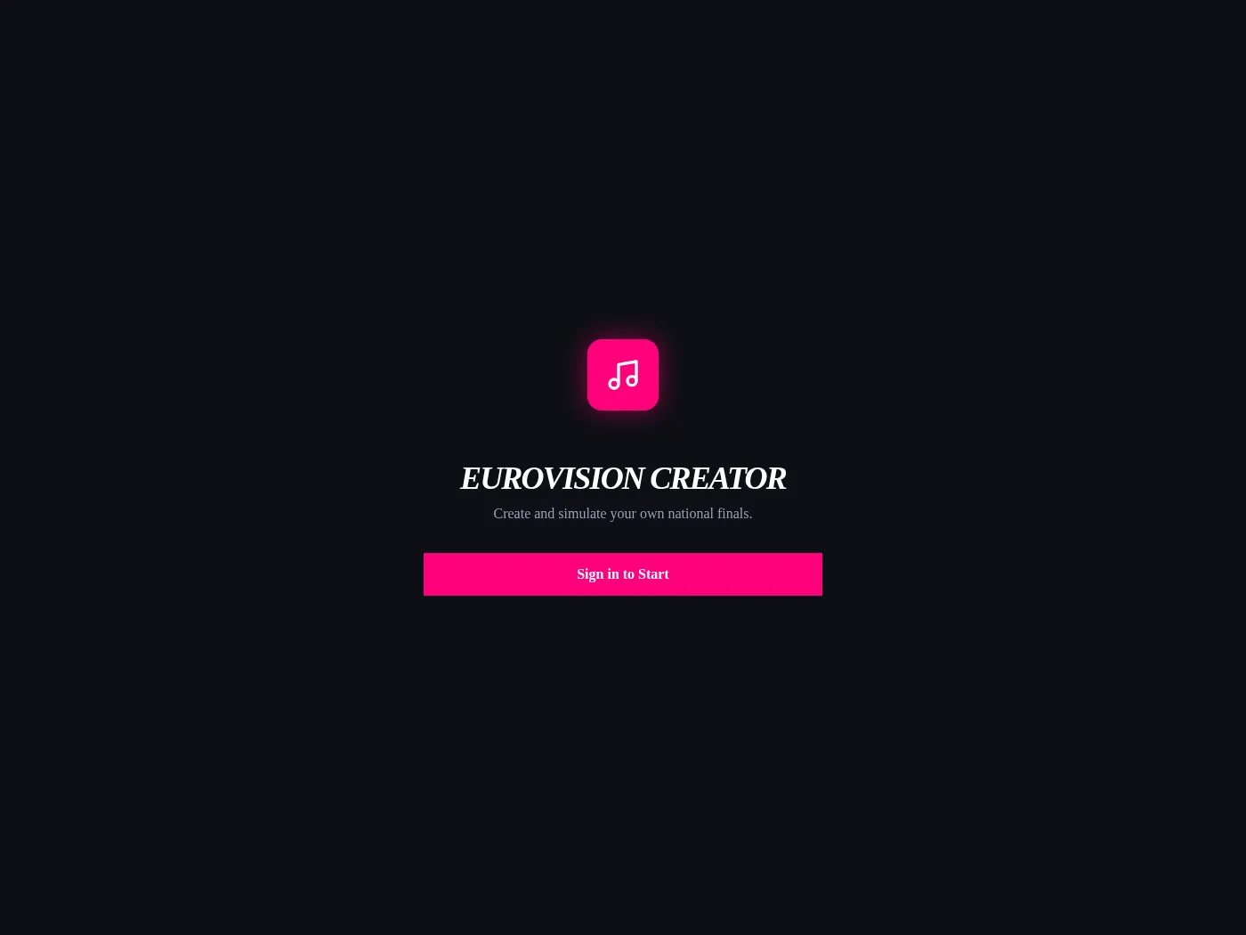 Eurovision Final Creator