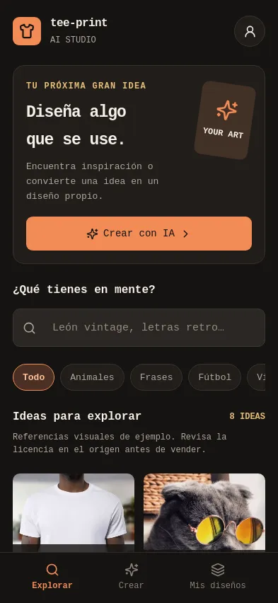 Tee-Print AI Studio