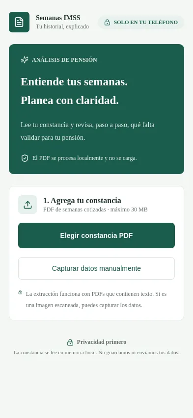 IMSS Pension Helper