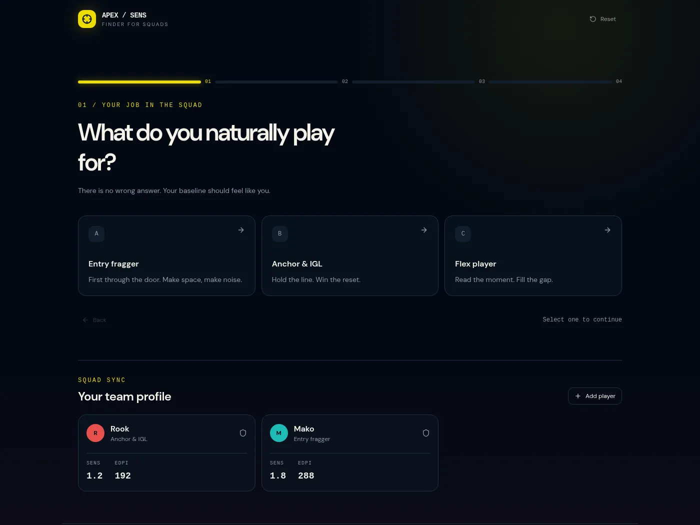 Apex Sens Finder