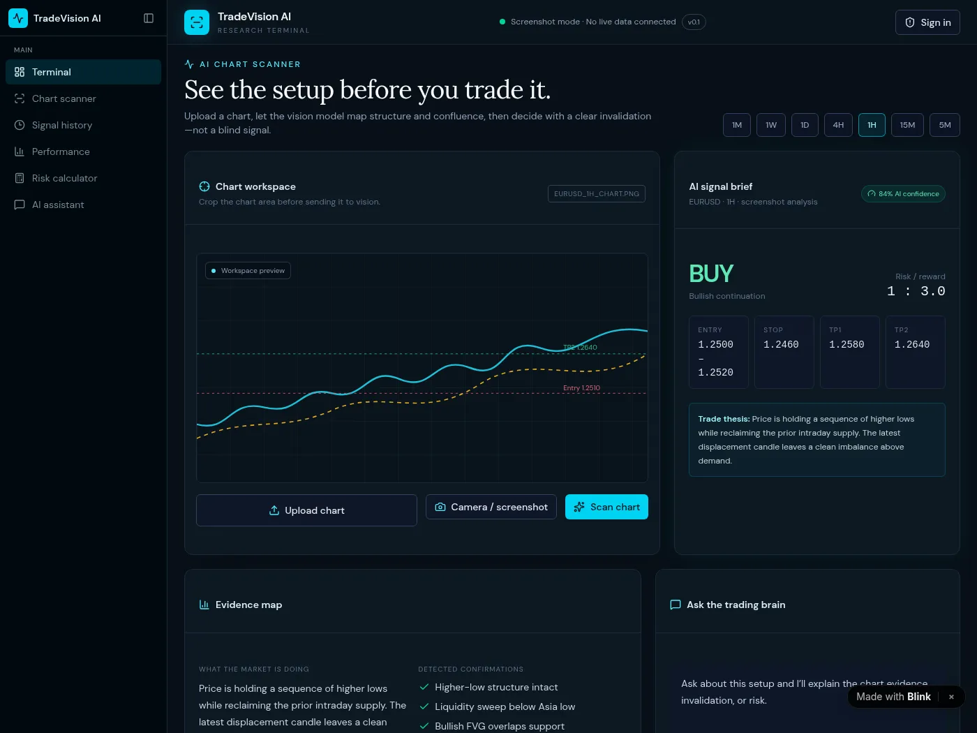TradeVision AI Terminal