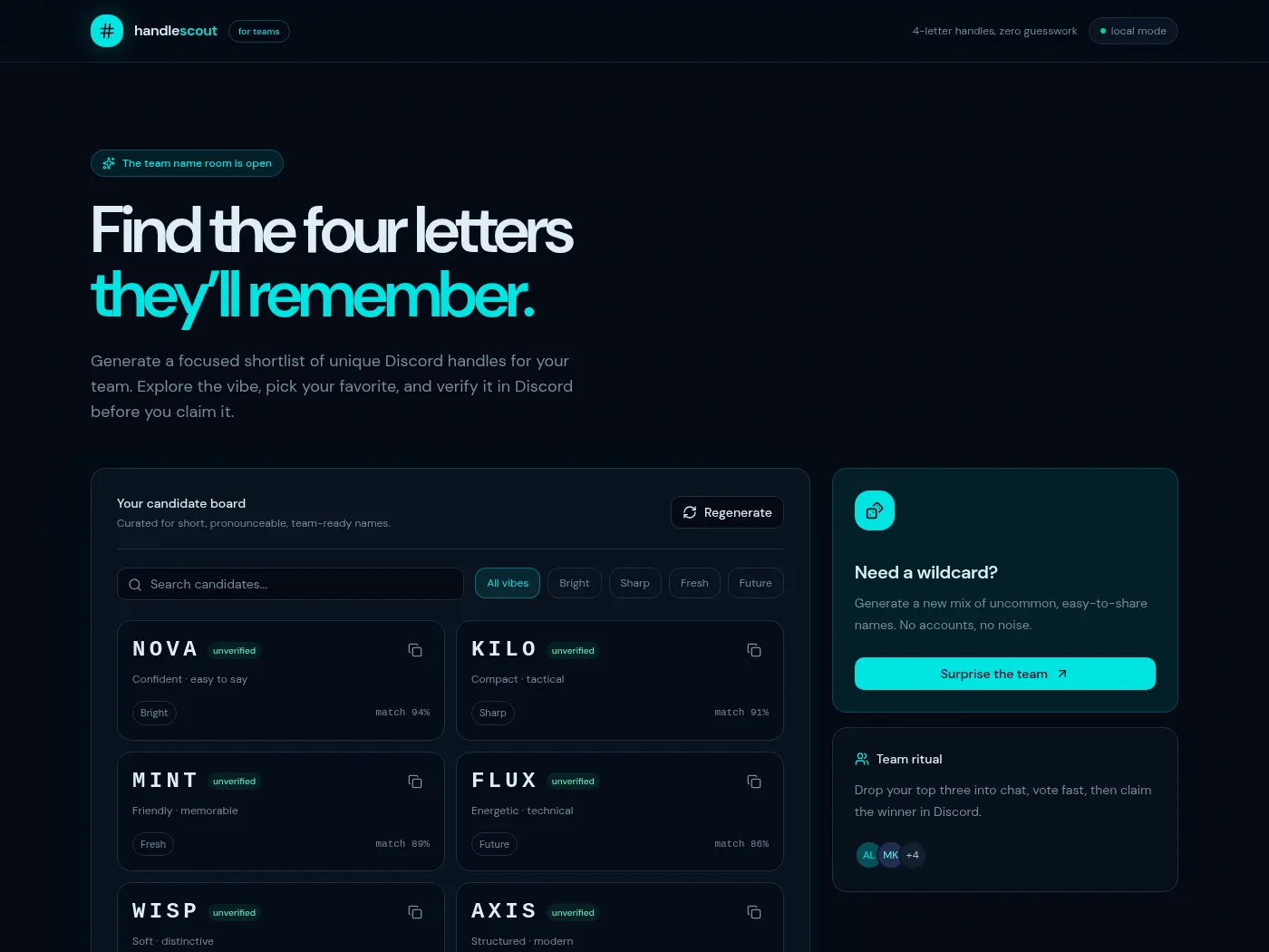 Discord Handle Finder