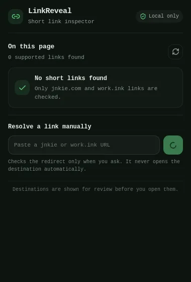 LinkReveal Extension