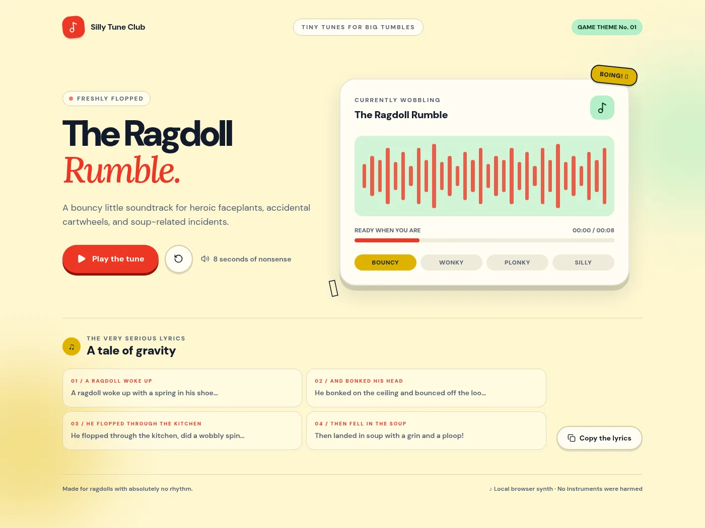 Silly Tune Generator