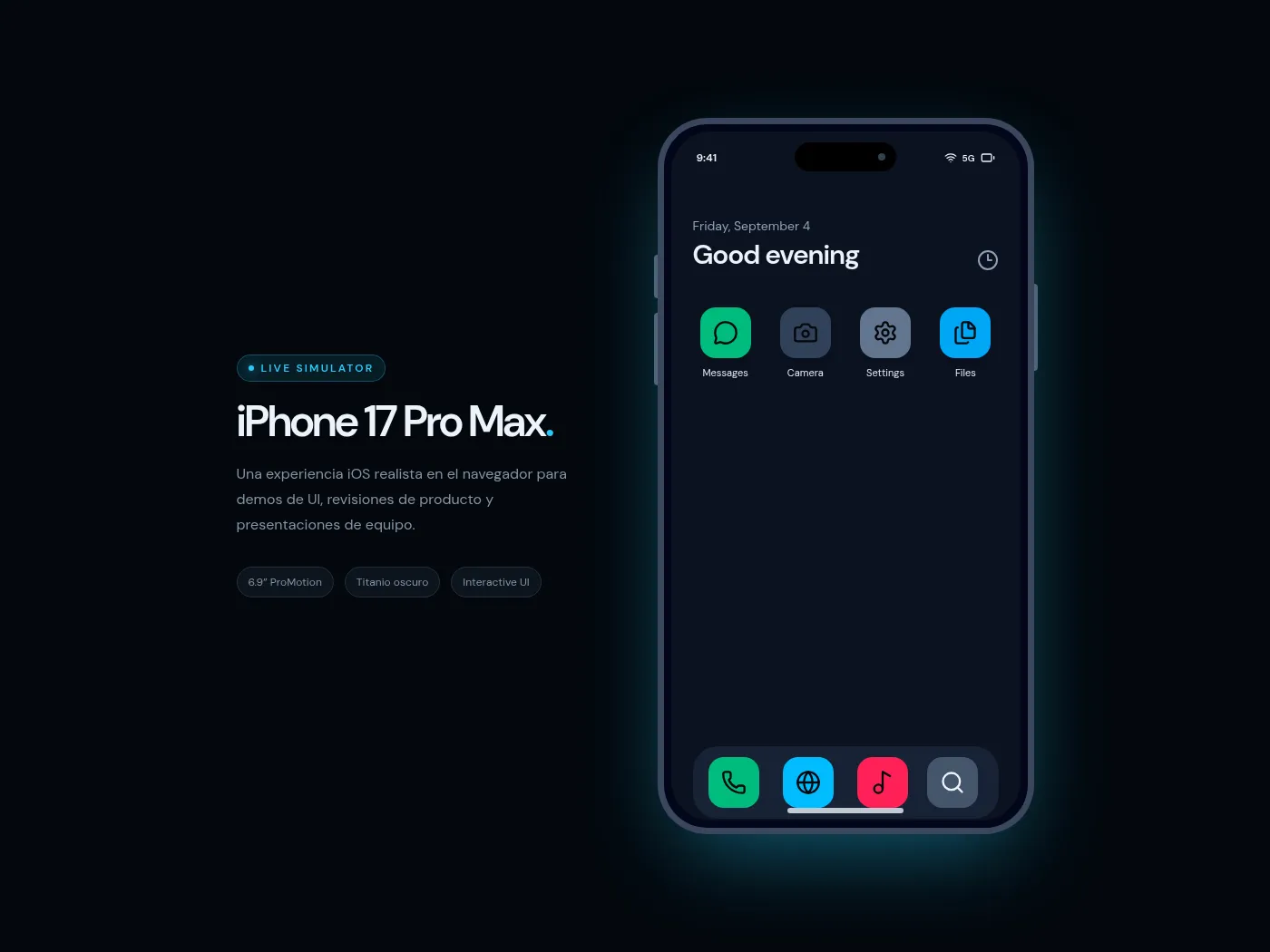 iPhone 17 Pro Simulator