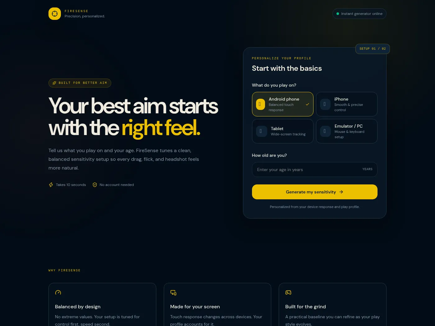FireSense Customizer
