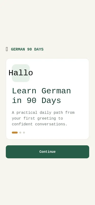 German 90 Days App