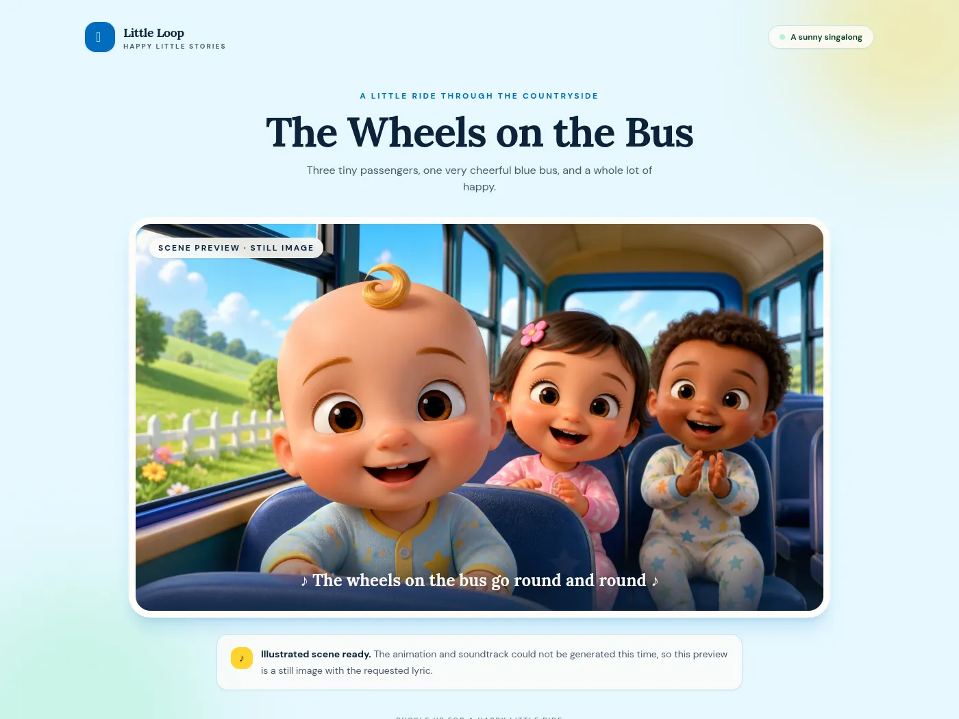 Bus Rhyme 3D Video