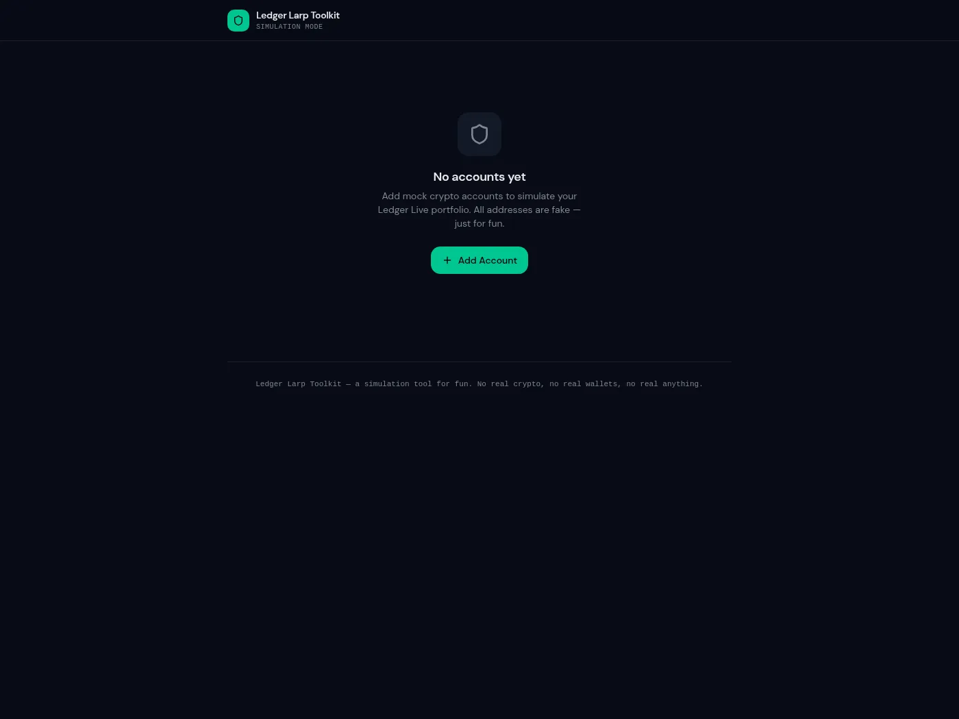 Ledger Larp Toolkit