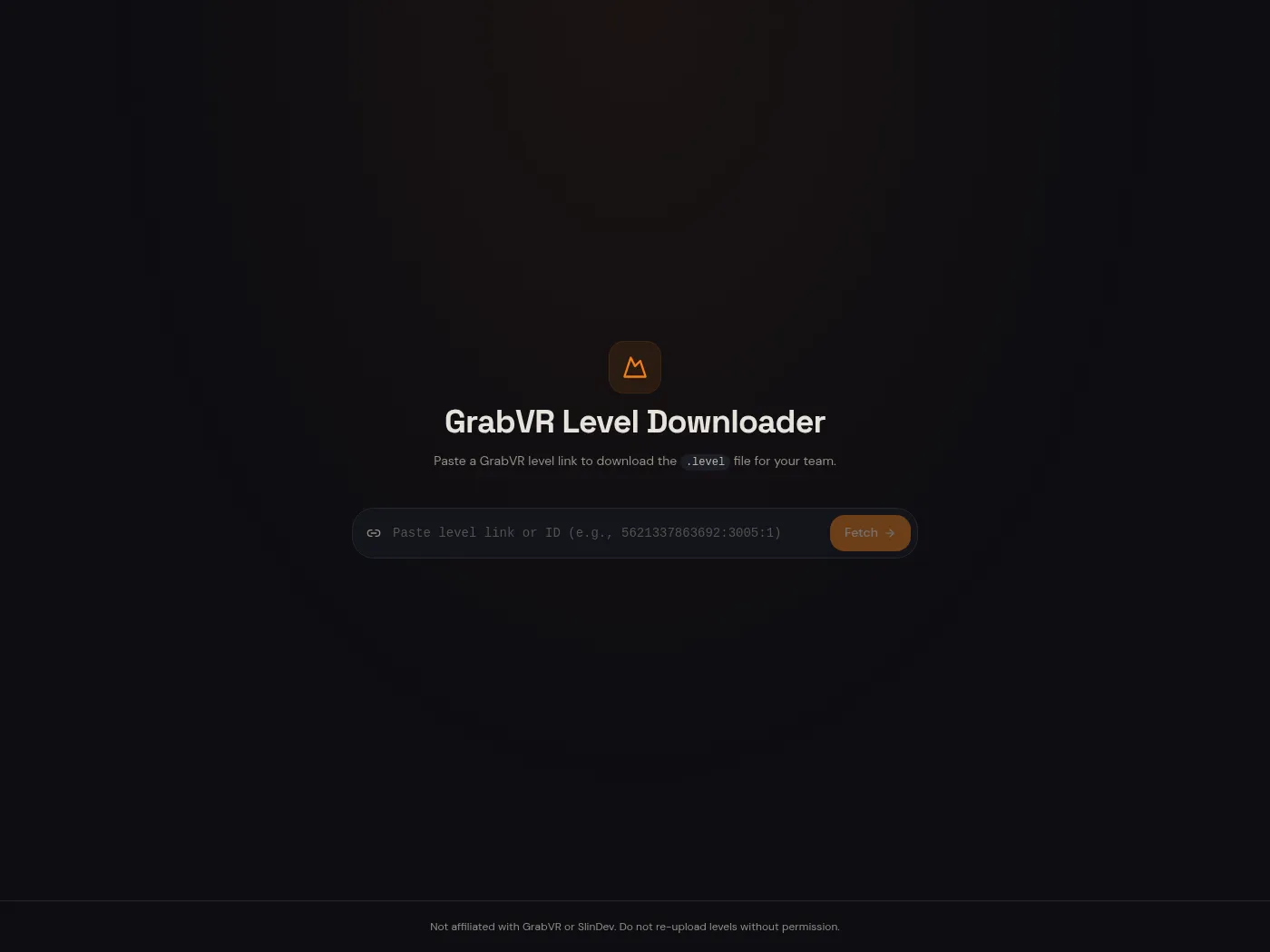 GrabVR Level Downloader