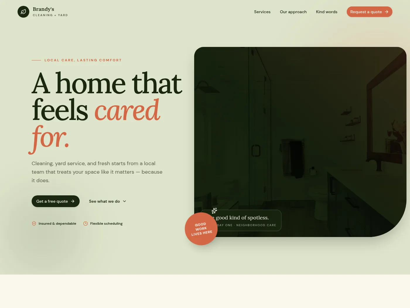 Brandy's Cleaning Website