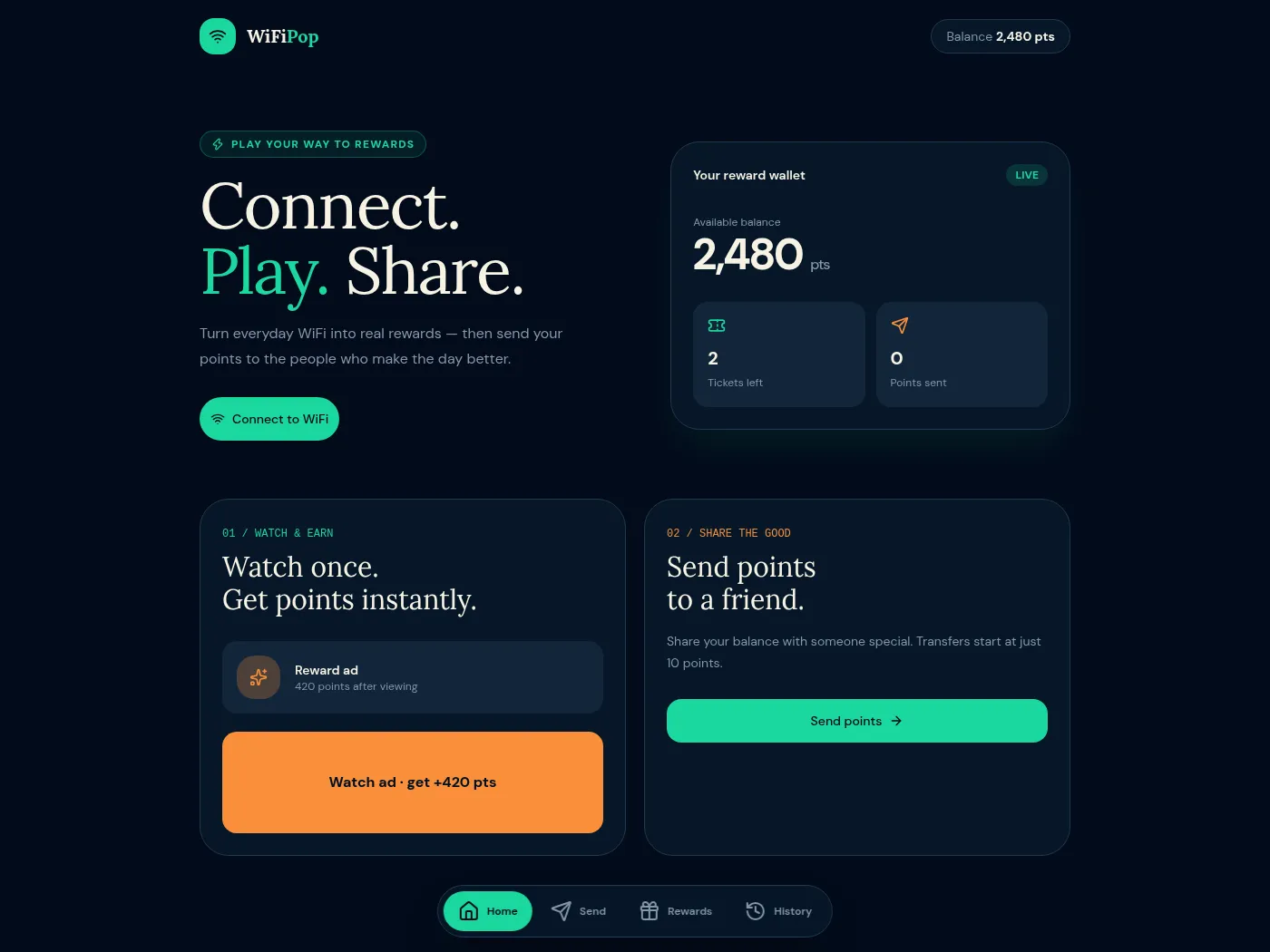 WiFi Reward App