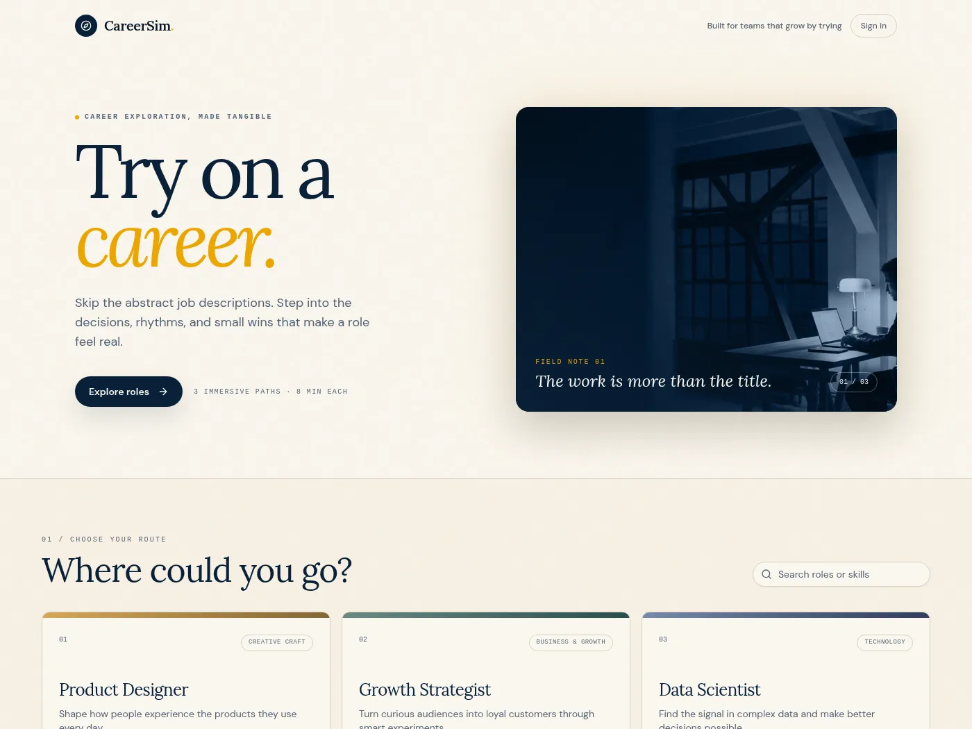 CareerSim AI Hub