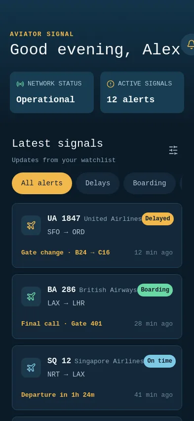 Aviator Signal