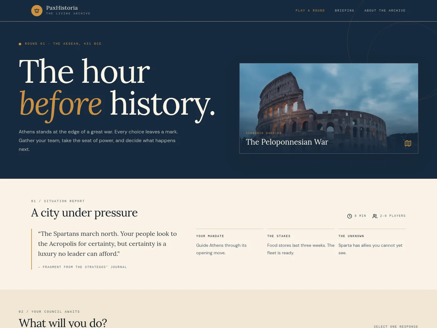 PaxHistoria Strategy Portal