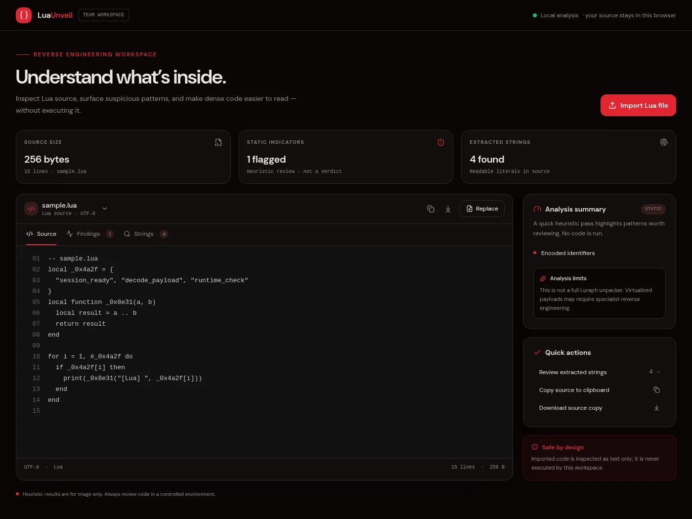LuaUnveil Toolkit