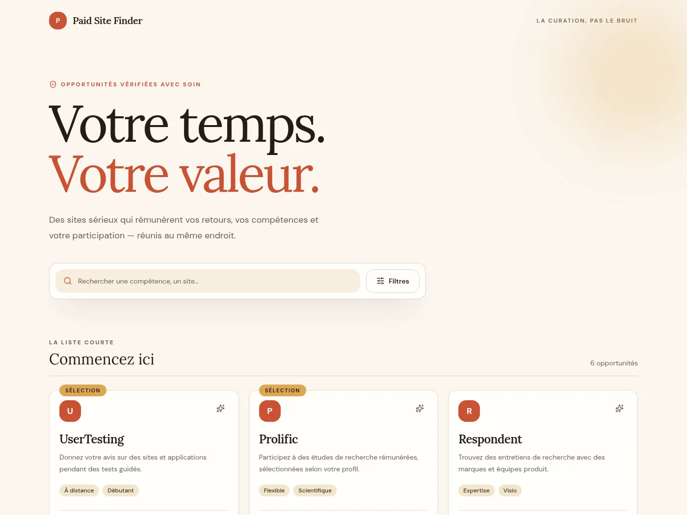 Paid Site Finder