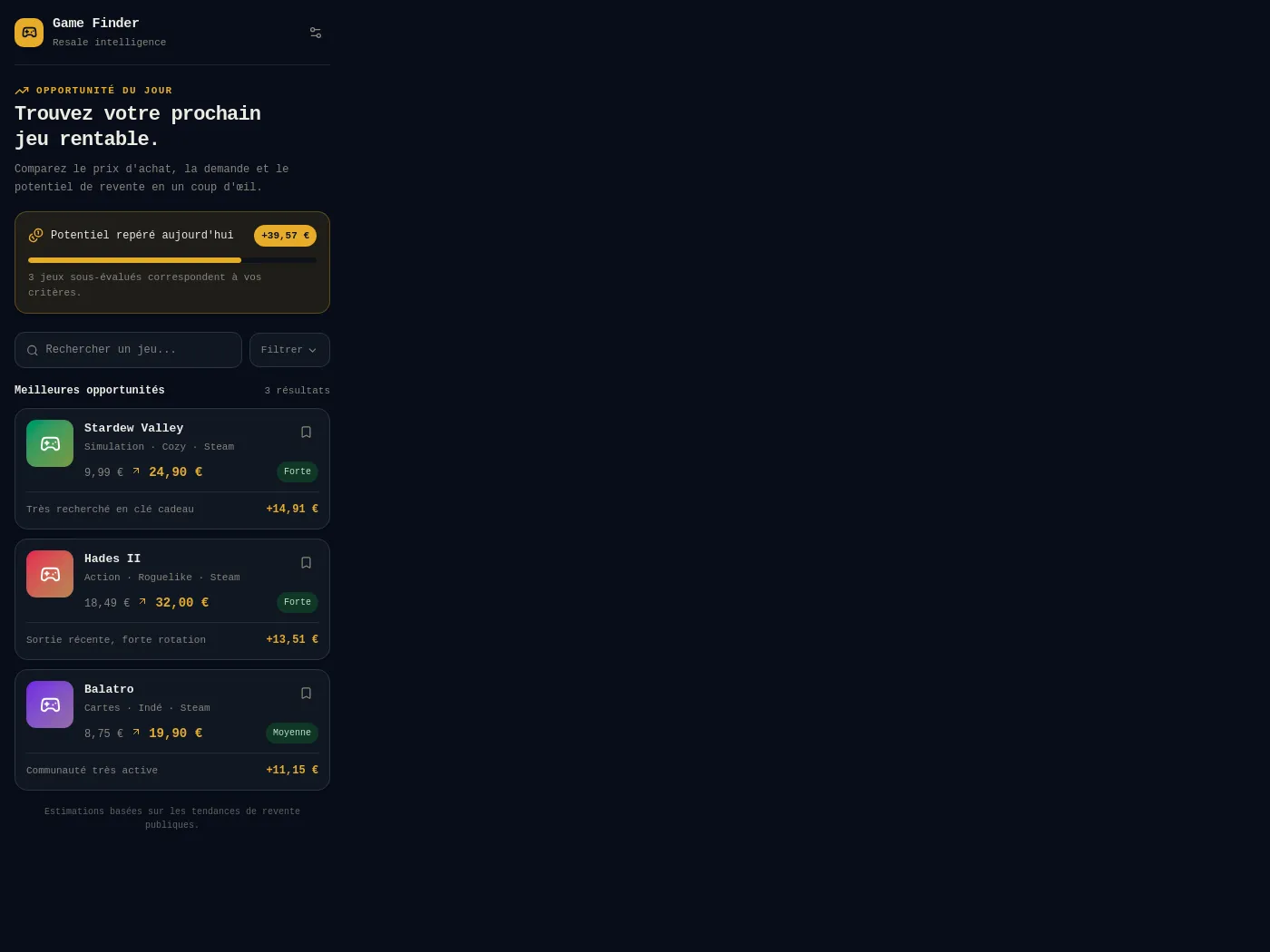 Jeu Finder Extension