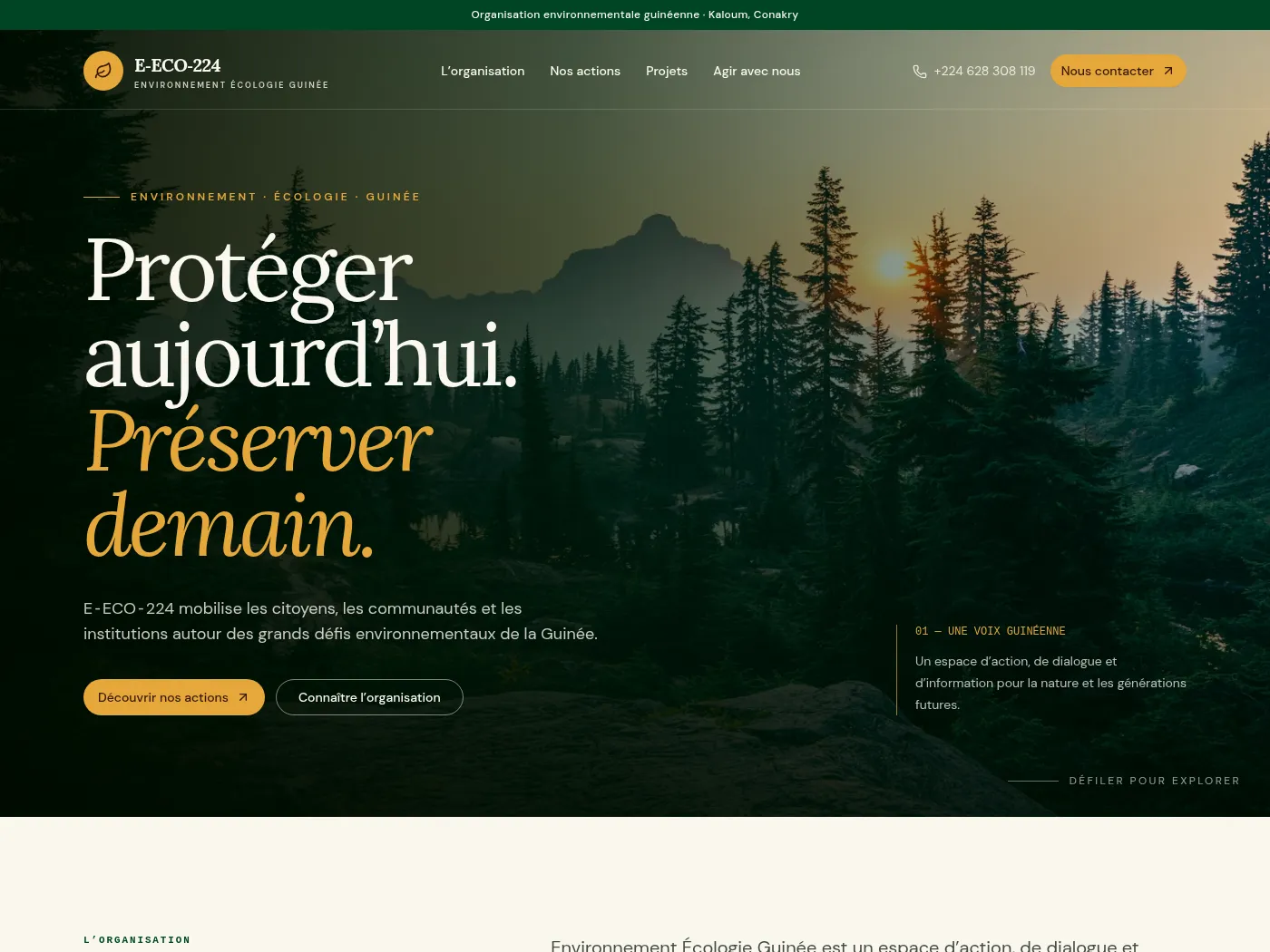 E-ECO-224 ONG Premium Site