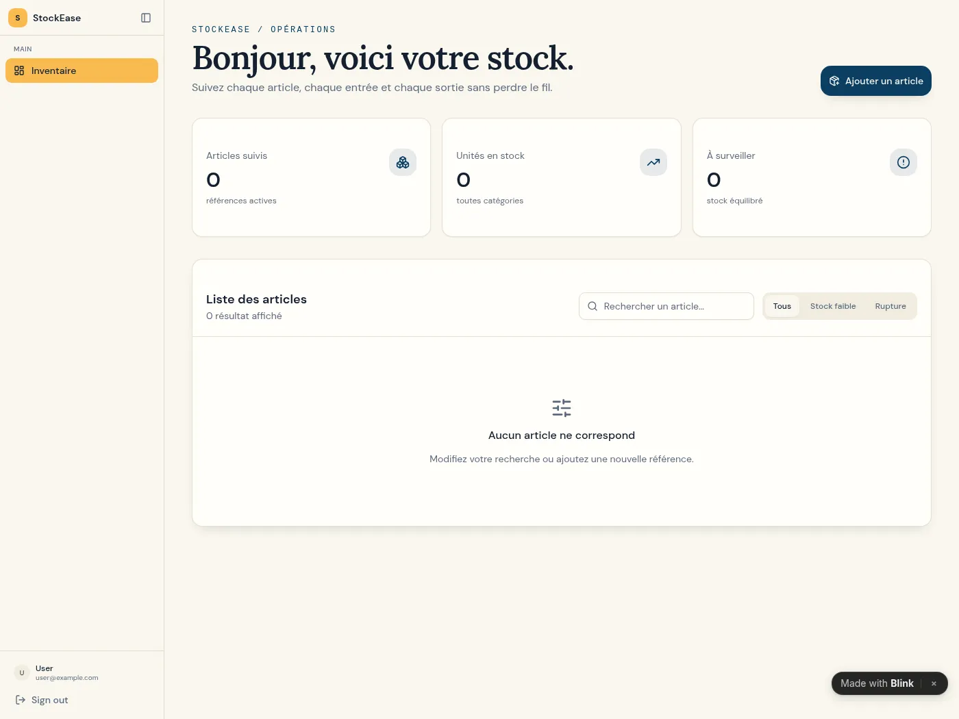 StockEase Manager