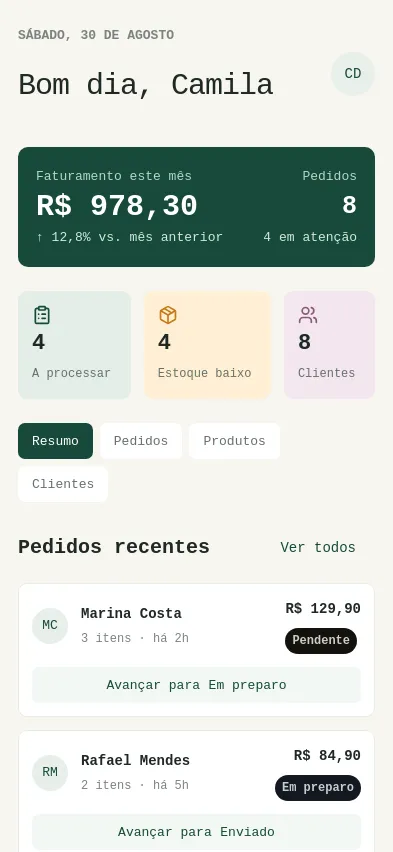 Loja Custom Panel