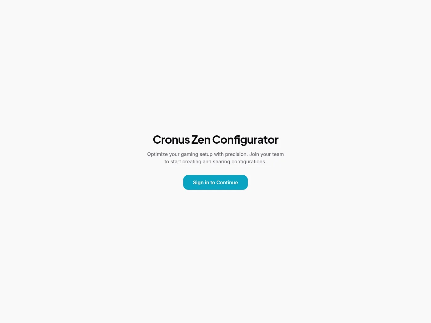 Cronus Zen Configurator