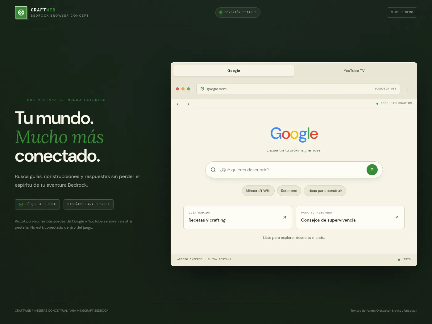 Minecraft Web Google Mode