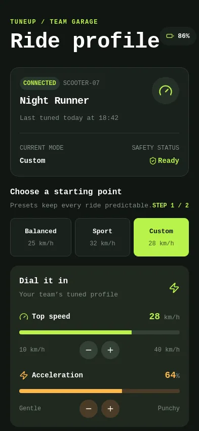 Scooter TuneUp App