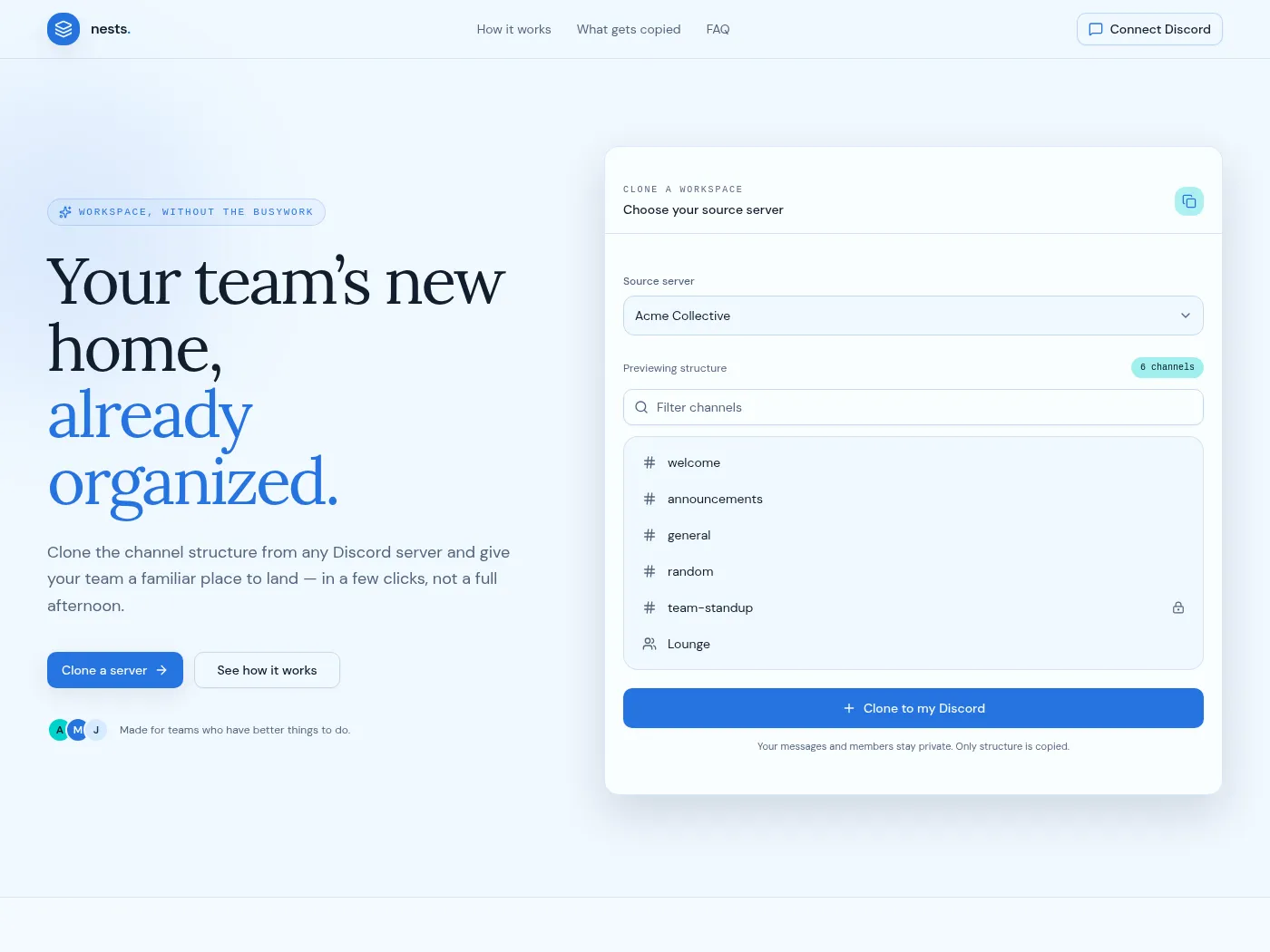 Discord Server Cloner