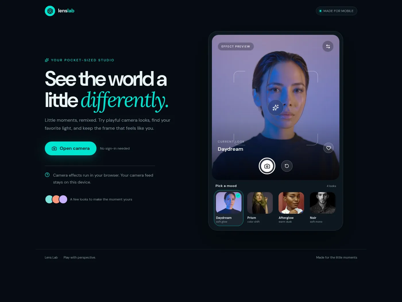 AR Effect Web App