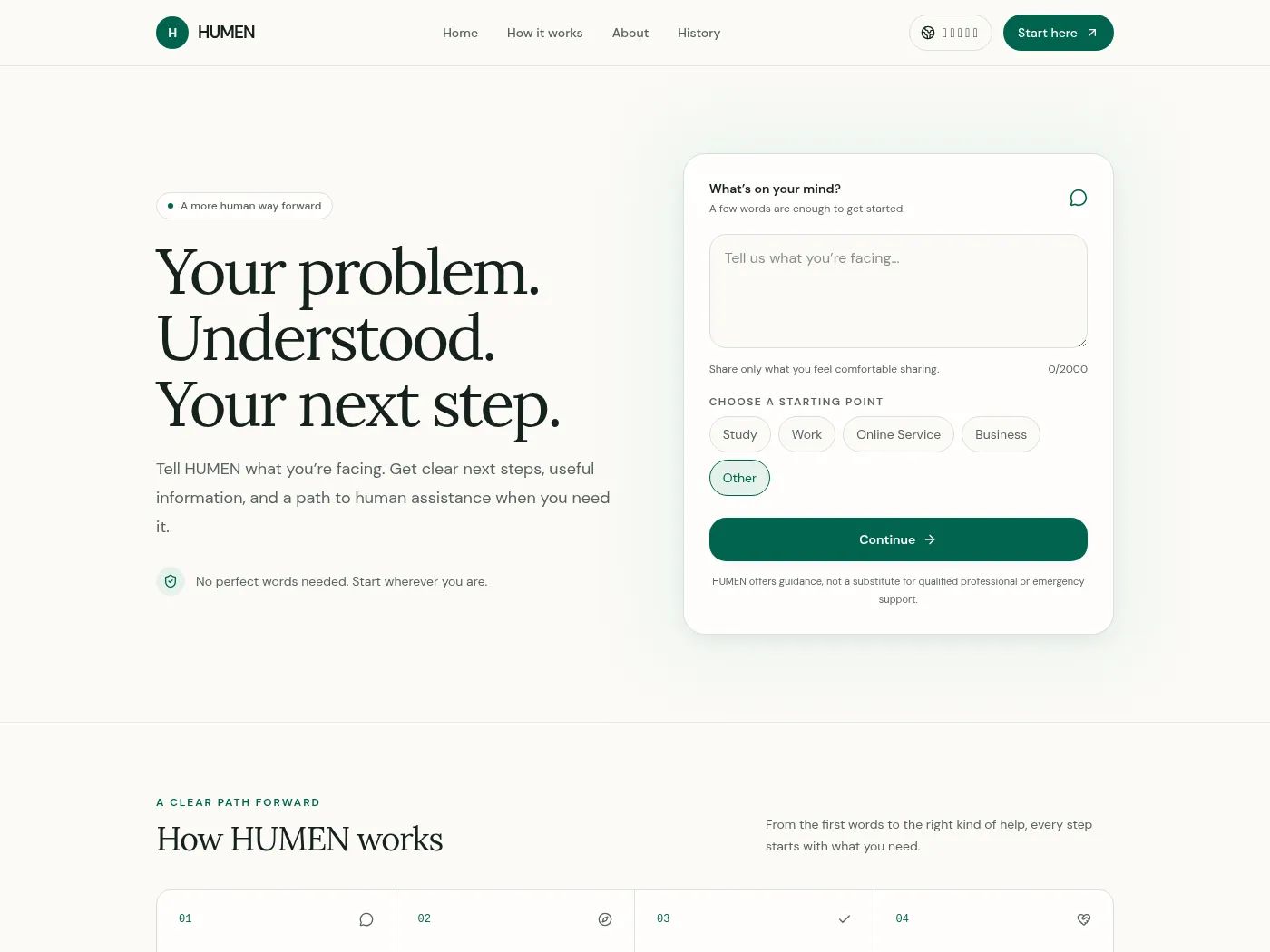 HUMEN Assistance Platform