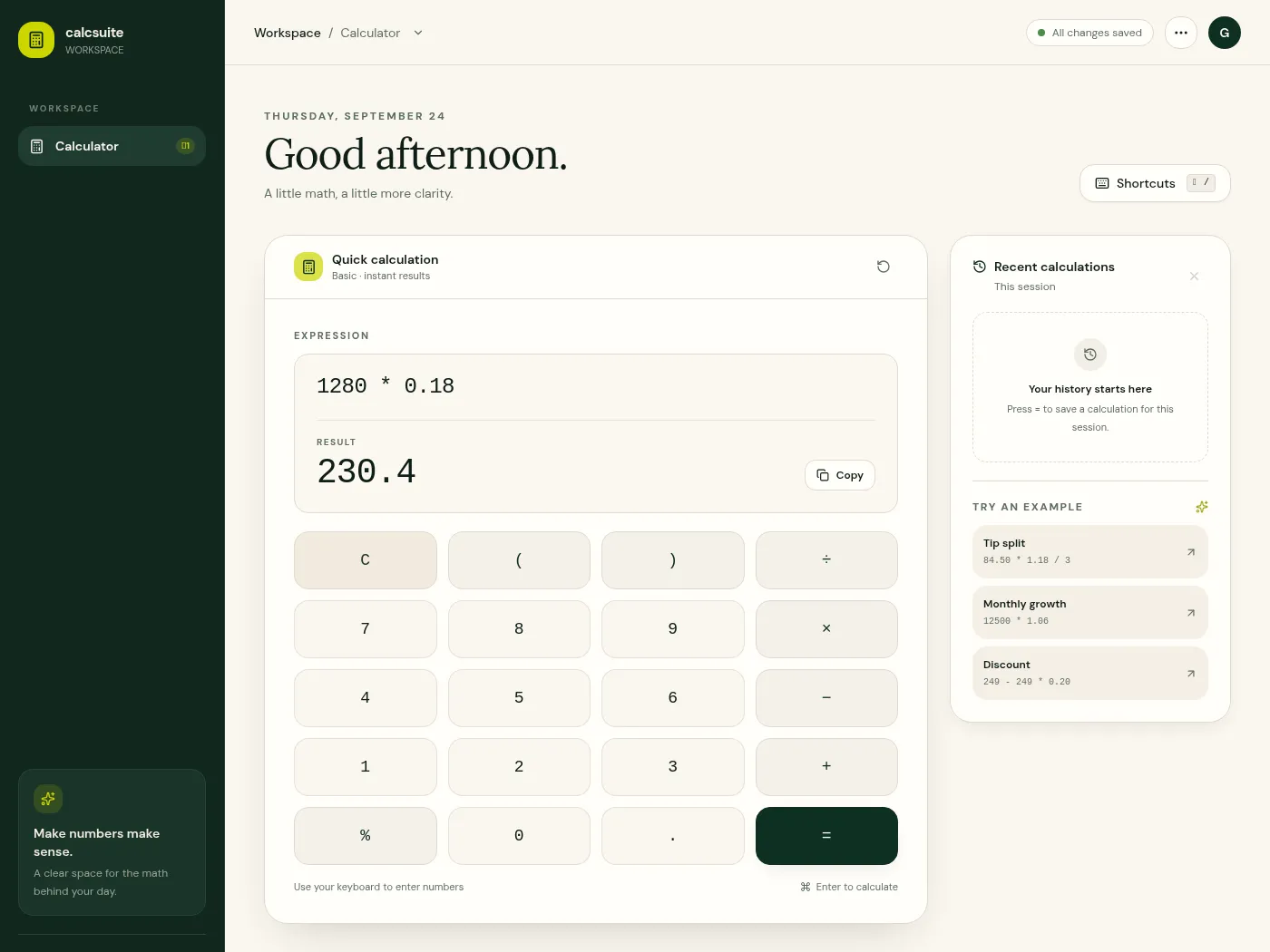 CalcSaaS Suite