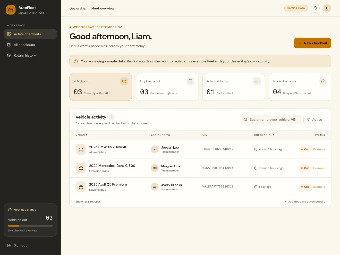 AutoFleet Tracker