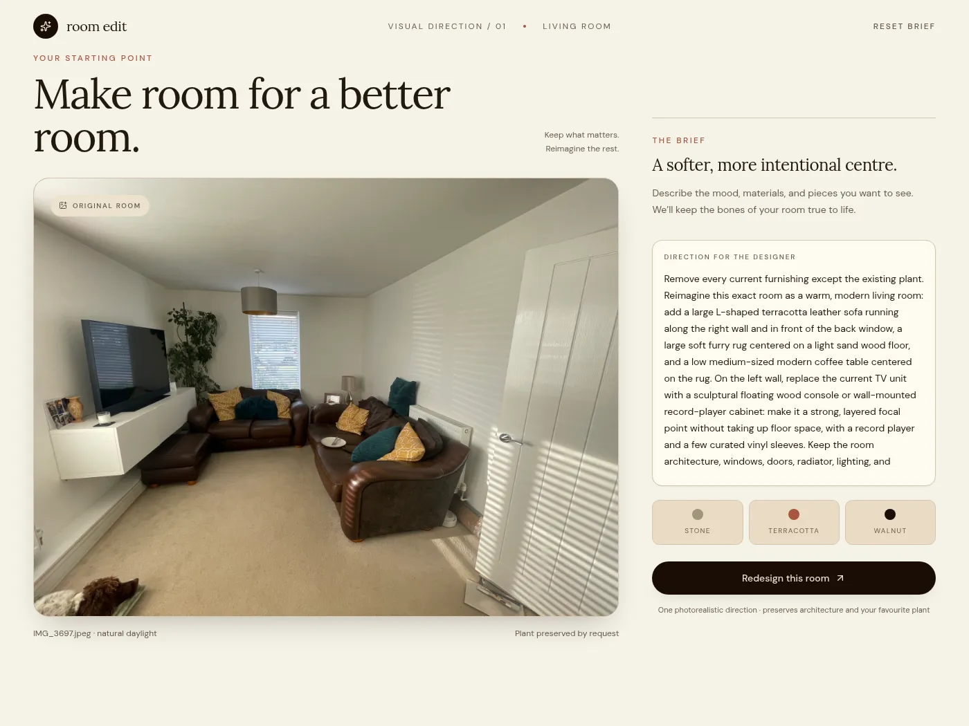Room Redesign Visualizer