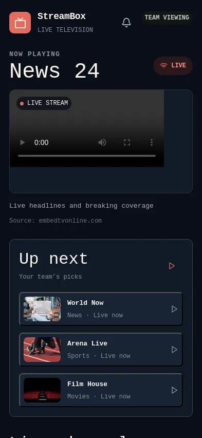 StreamBox Live TV