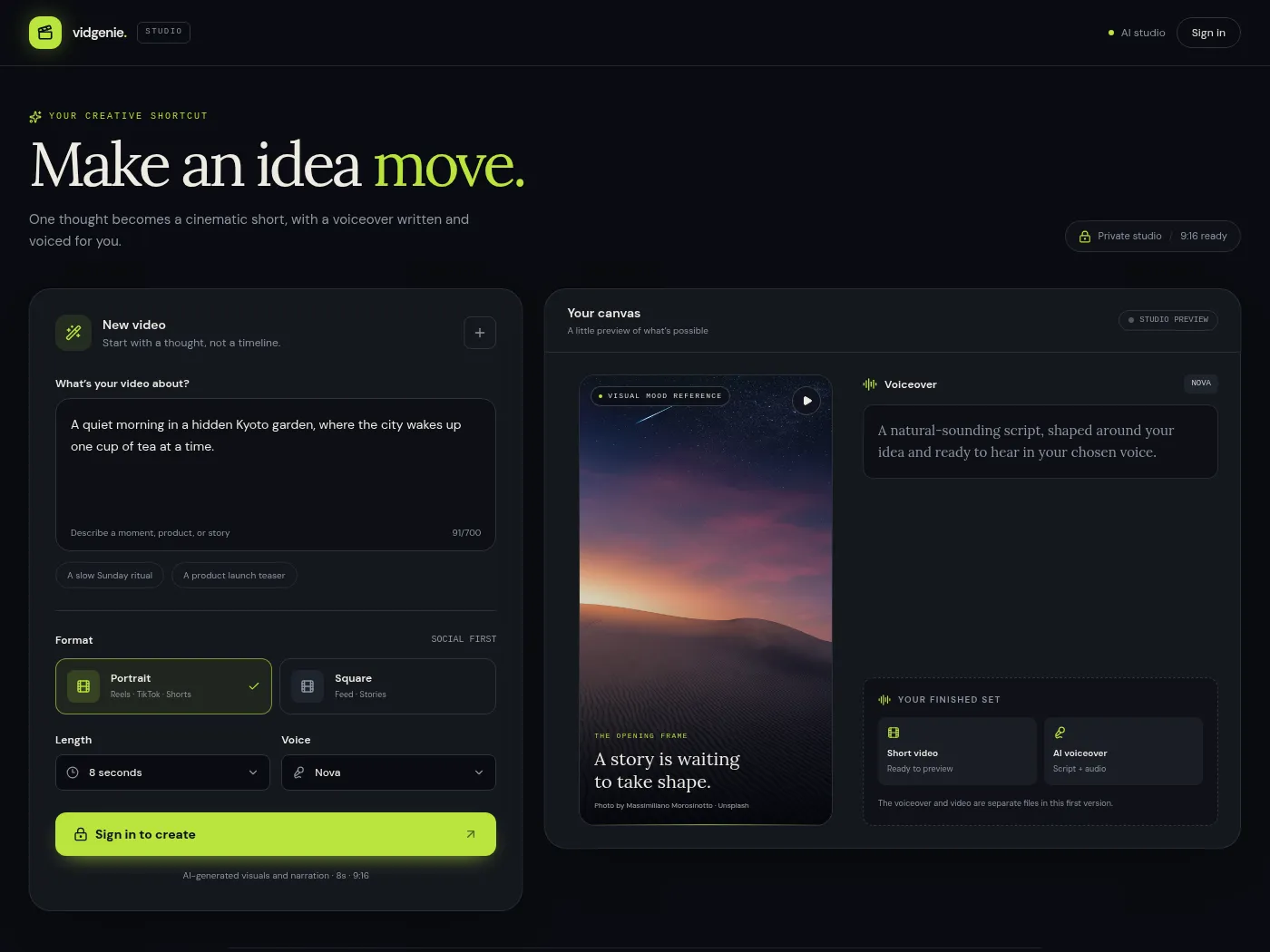 VidGenie AI Studio