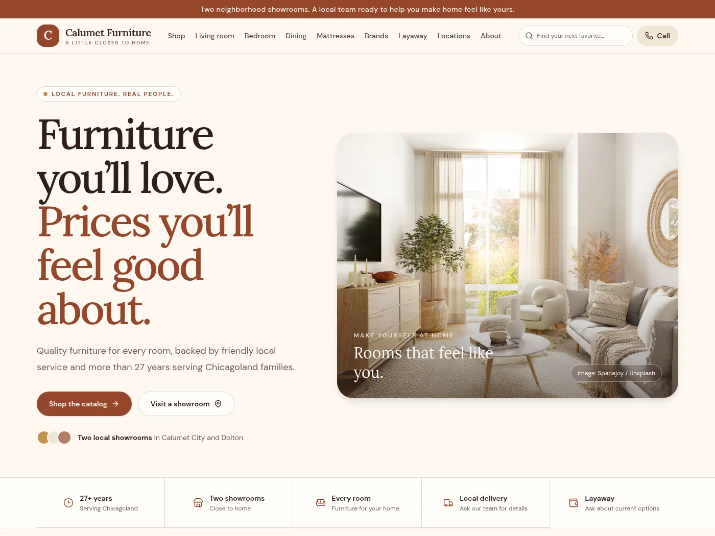 Calumet Furniture Digital Upgrade