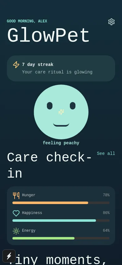 GlowPet Wellness App