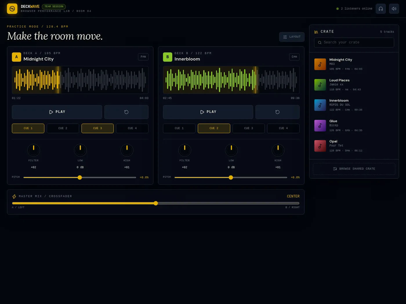 DeckWave DJ Simulator
