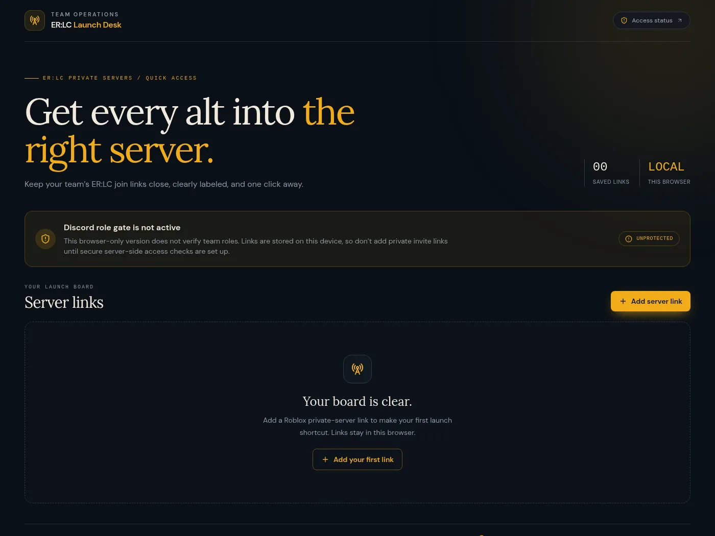 AltLaunch ER:LC Portal