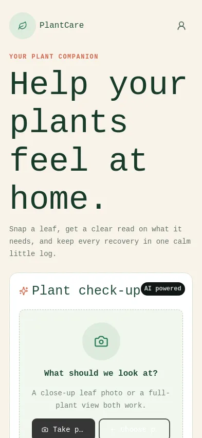 PlantCare AI Assistant